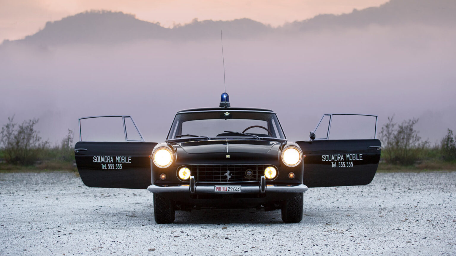 You could be the new owner of an original classic Ferrari police car ...