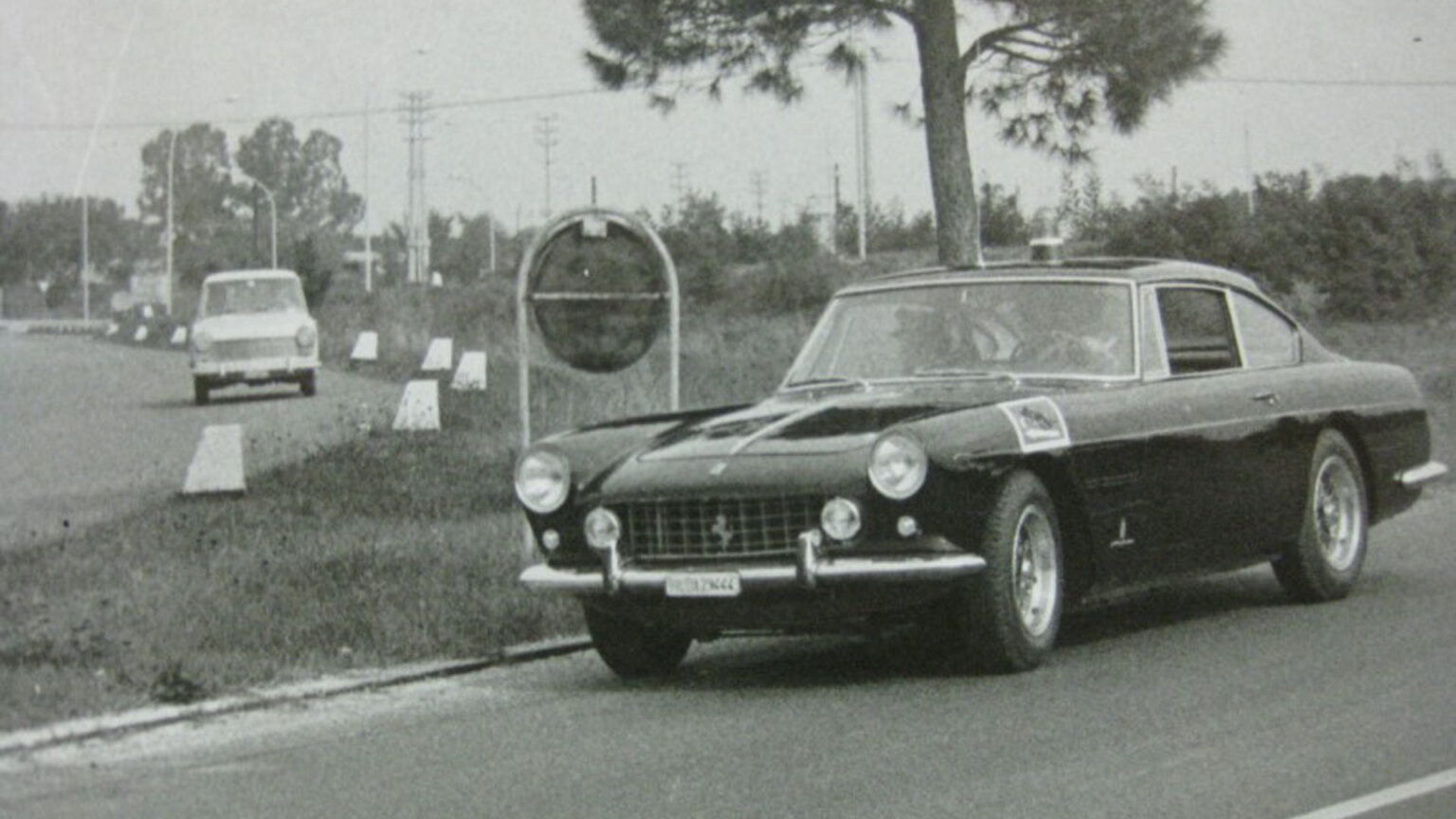 You could be the new owner of an original classic Ferrari police car ...