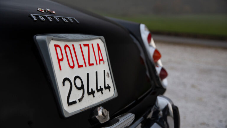 You could be the new owner of an original classic Ferrari police car ...