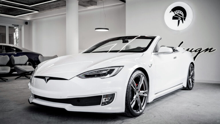 Custom Tesla Model S CONVERTIBLE revealed - Motoring Research