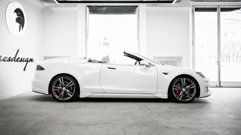 Custom Tesla Model S CONVERTIBLE revealed - Motoring Research