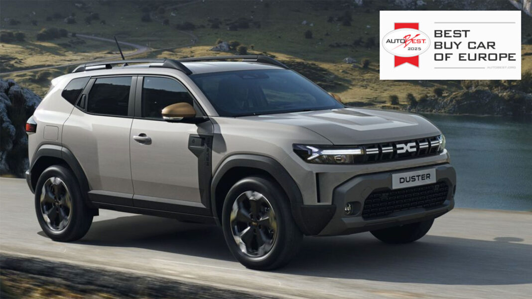 Dacia Duster is AUTOBEST Best Buy Car of Europe 2025 - Motoring Research