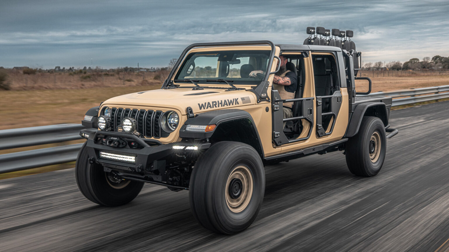 New Hennessey Warhawk is a Jeep-based tactical strike vehicle