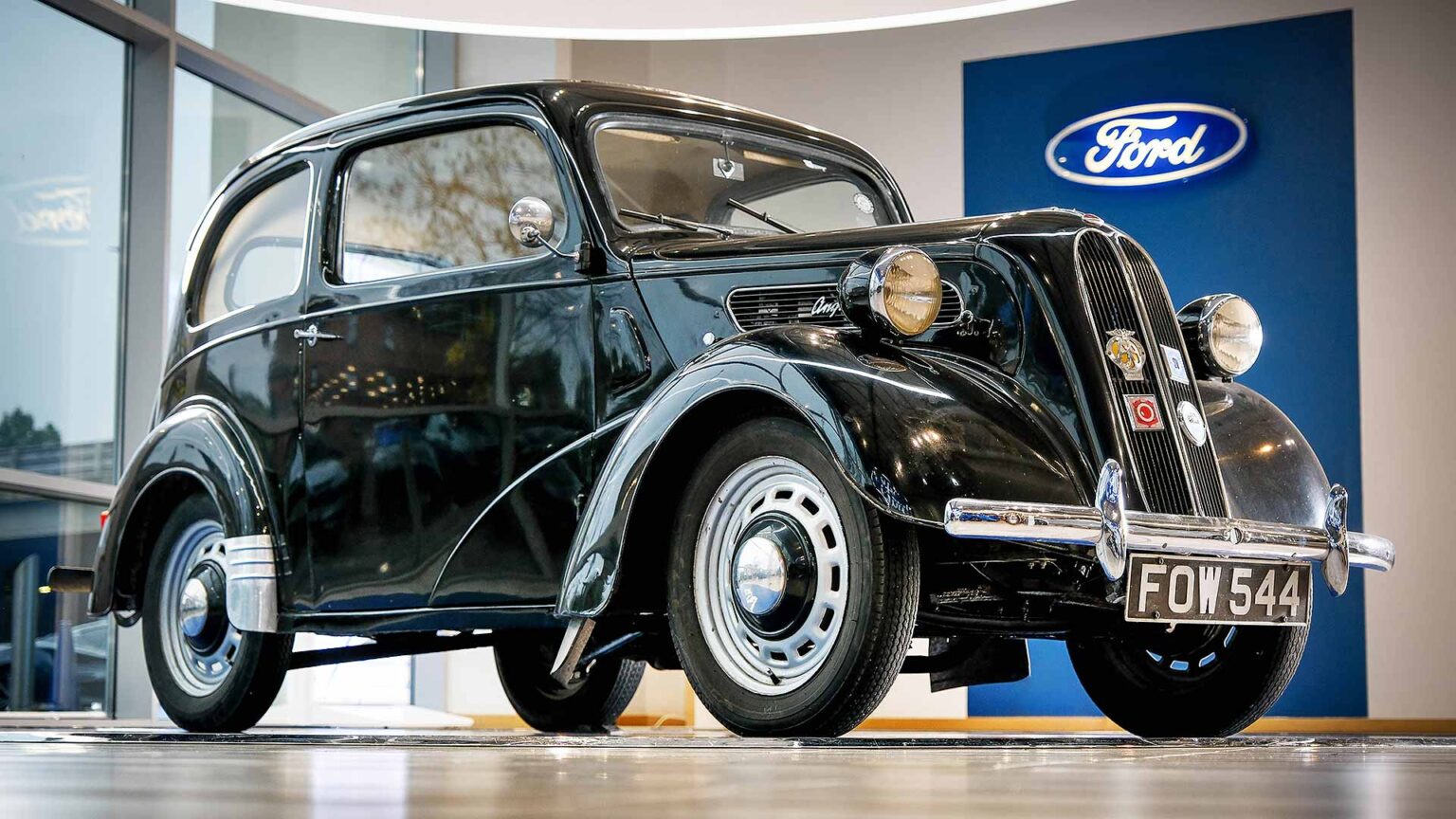 Car dealer buys back the Ford Anglia it first sold in 1949