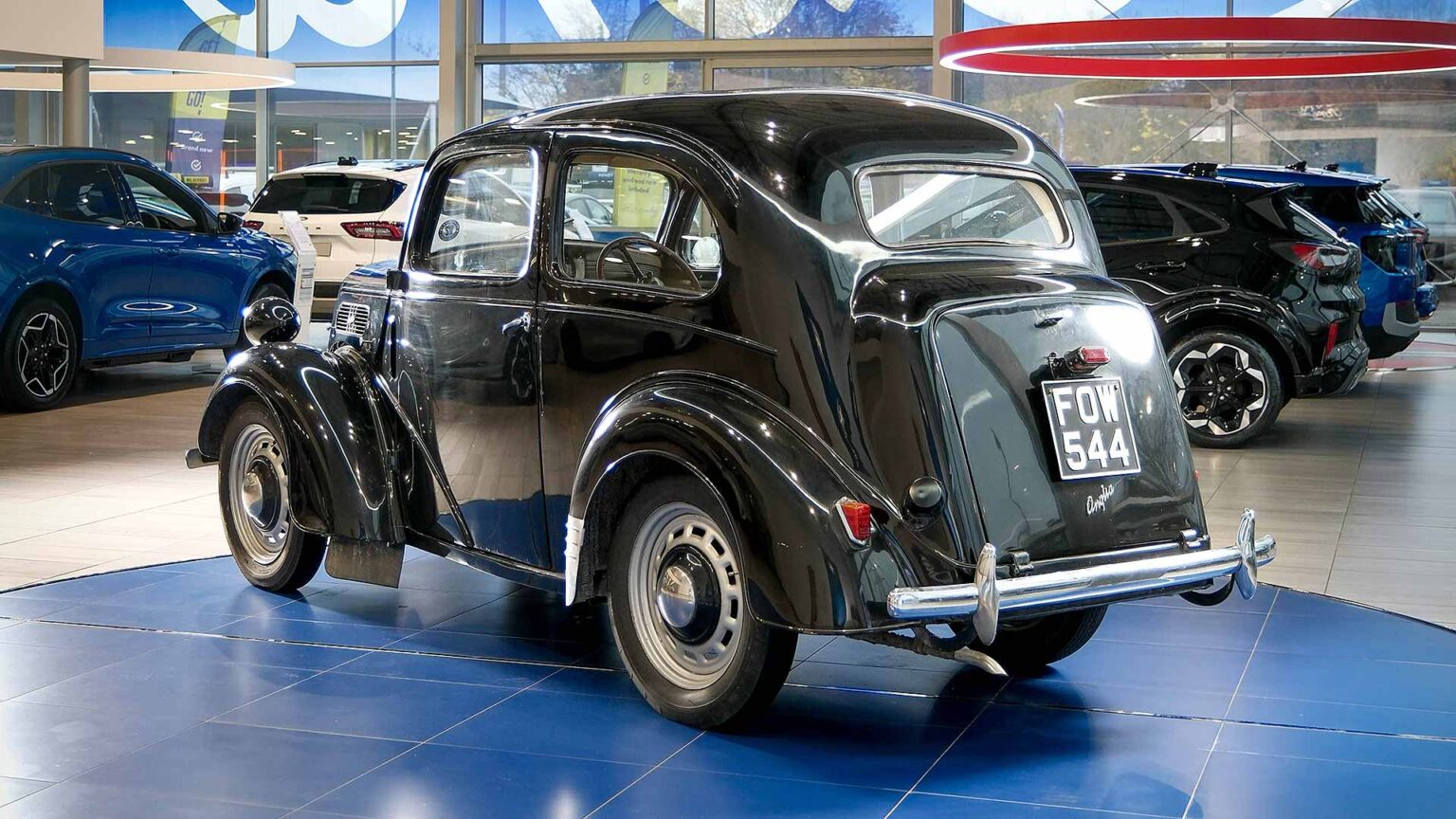Car dealer buys back the Ford Anglia it first sold in 1949