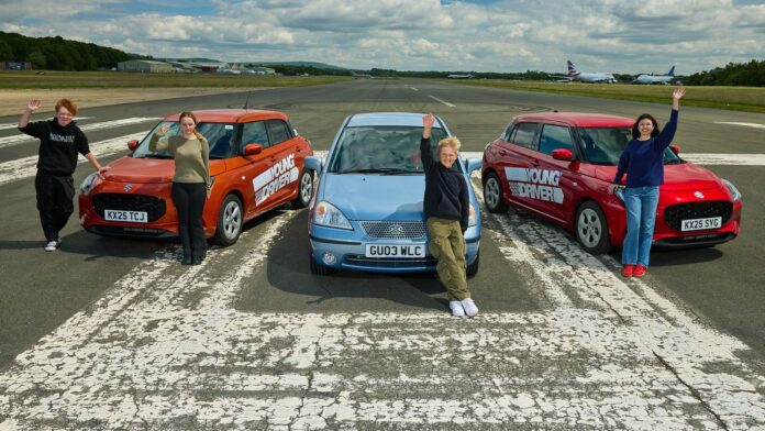 Young drivers can now tackle the famous Top Gear test track