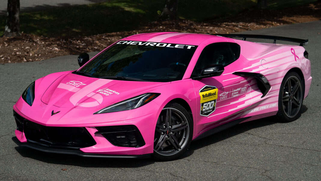 Pink Corvette NASCAR pace car will help to combat cancer